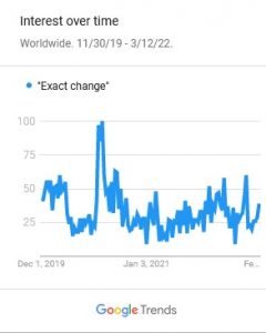 Exact change – Covid Lexicon